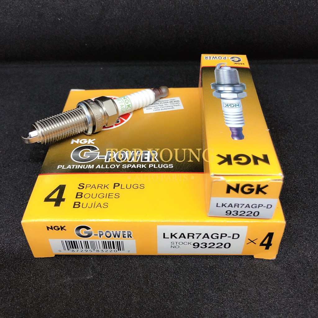 NGK G-POWER PLATINUM SPARK PLUG PROTON IRIZ , EXORA BOLD , PERSONA ...