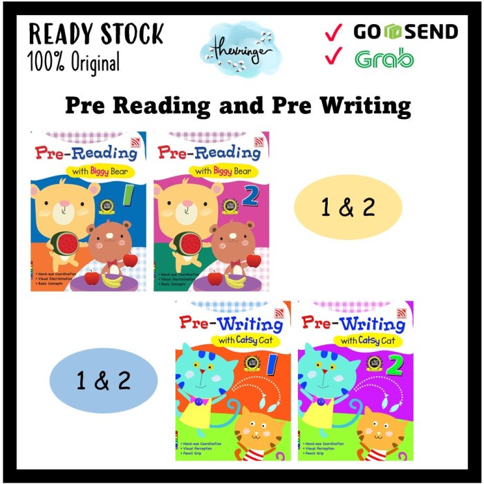 Pre Reading / Pre Writing Books For 2 - 4 years Activity Book Pelangi ...