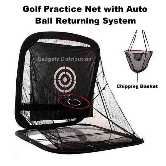 Upgraded Version Auto Ball Return System Golf Hitting Practice Net Tent ...