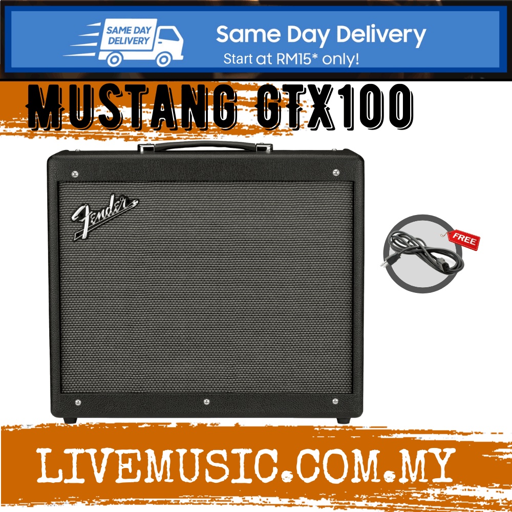 *SAME DAY DELIVERY* Fender Mustang GTX100 Guitar Combo Amplifier (GTX ...