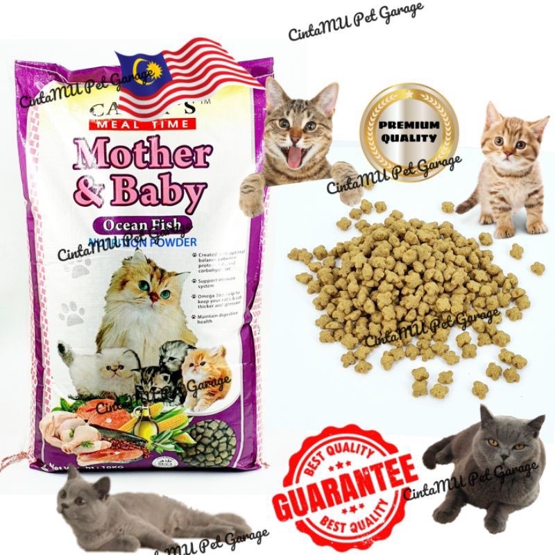 Carry's Mother&Baby Cat Food Repack 1kg Mother And Baby Makanan Kucing ...