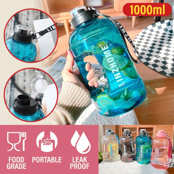 Flexfitt [ 1000ml ] Sports Gym Drinking Water Bottle / Botol Air ...
