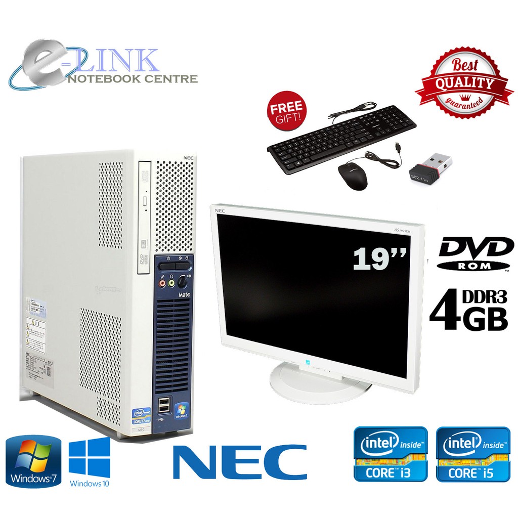 ( NEC i5 i3 1st - 3th Generation Full Set REFURBISHED ) 4GB DDR3 / 19 ...
