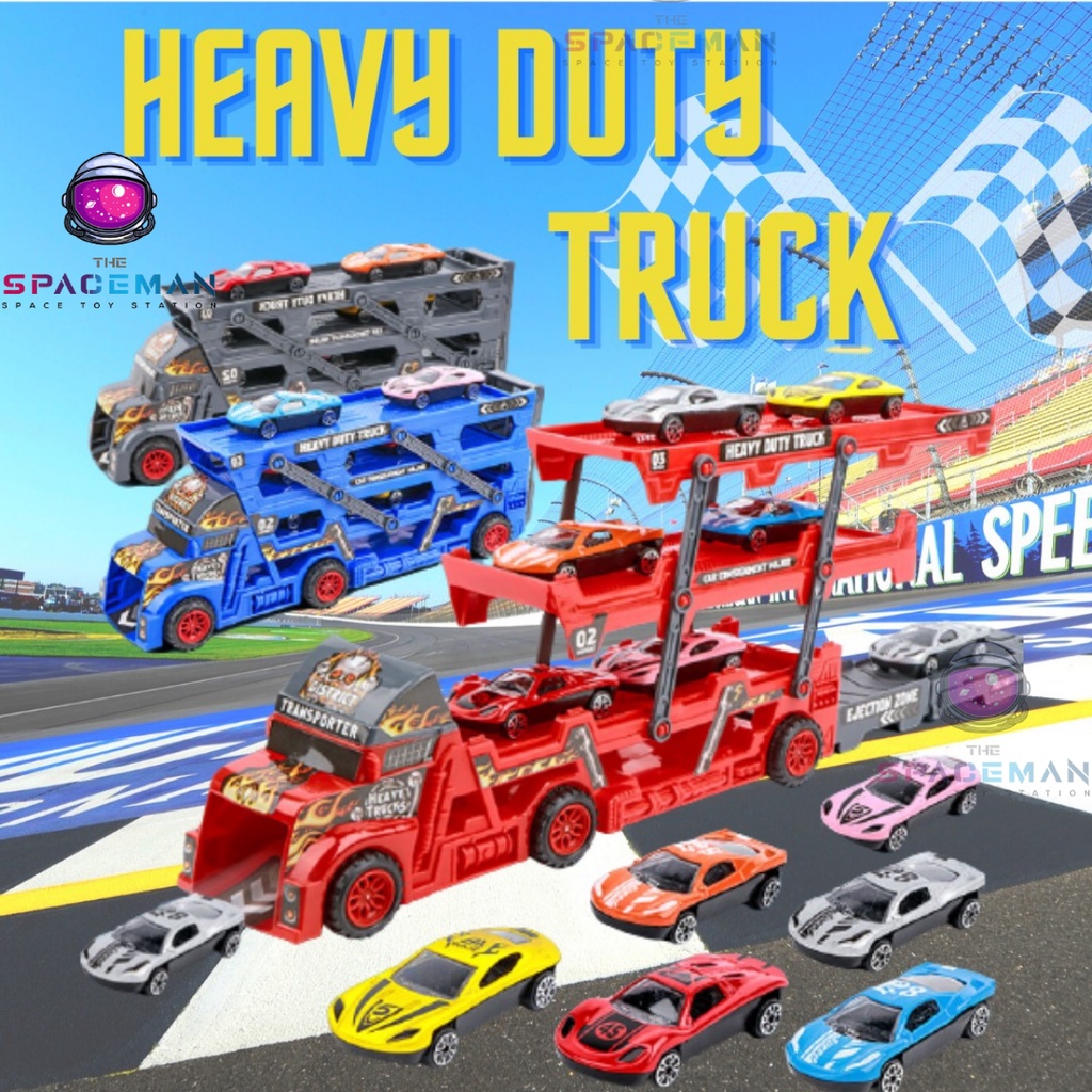 GIFT SET~ Children toy car folding three-layer deformation truck ...