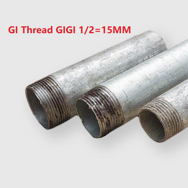 YLK [PER INCH] 1/2 ,3/4 , 1'' GI Pipe Water Pipe [B] Custom made Size ...