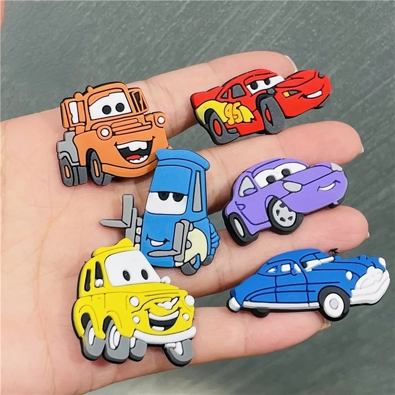 Cartoon Cars Series Accessories croc jibits Charm Lightning McQueen ...