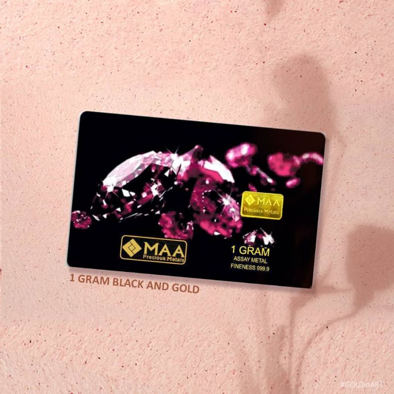Gold bar 1 gram 999.9 gold bar GOLD BAR 1G MAA ORODESIGN Emas Tulen 999 ...