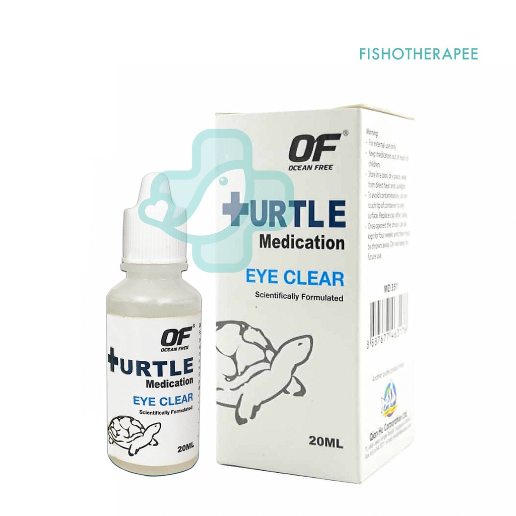 Ocean Free Turtle Medication Eye Clear 20ml Tortoise Infection Swollen ...