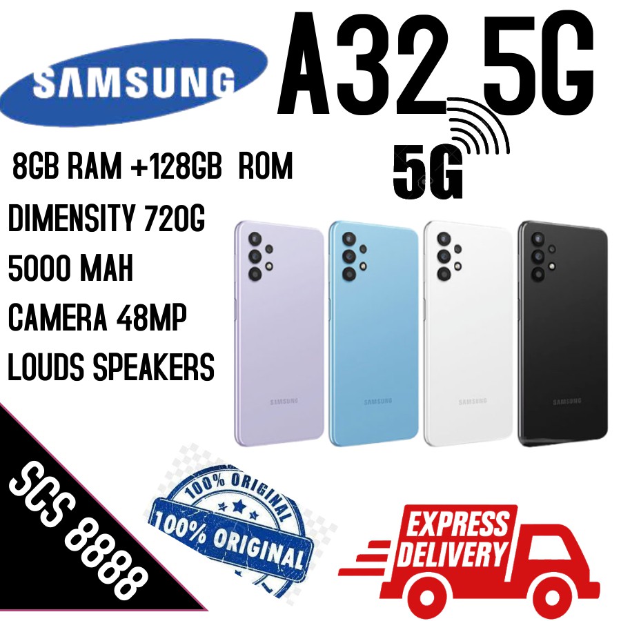 Samsung Galaxy A32 5G (A326) (Black, Blue, Violet, White) - 8GB RAM - 128GB ROM - 6.5 inch ...