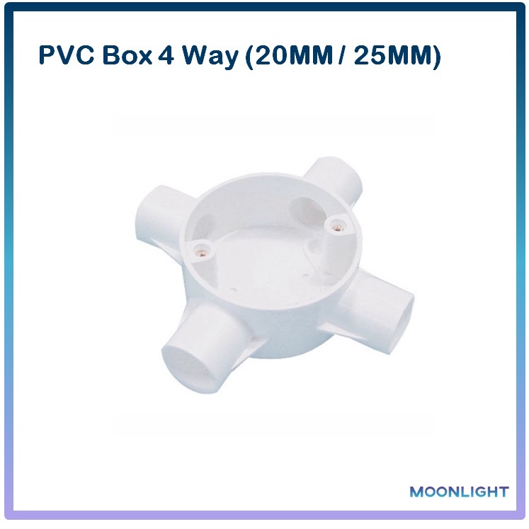 PVC Cross Box 4 Way for PVC Conduit Pipe (20MM / 25MM) | Shopee Malaysia