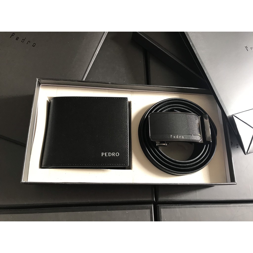 Excellent Pedro belt wallet Set with full box and branded paper bag ...