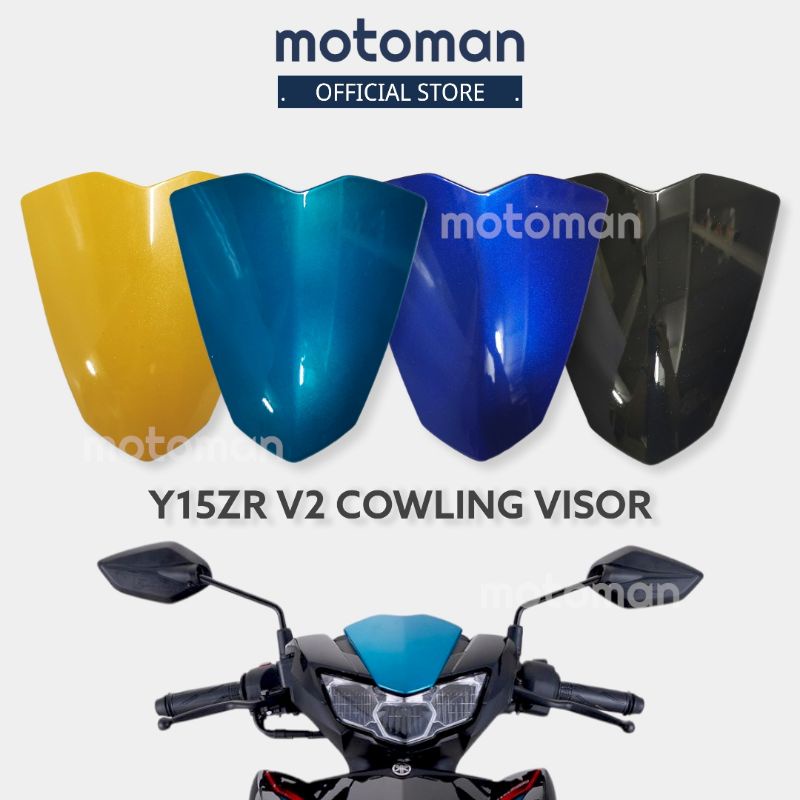 Yamaha Y15ZR V2 Y15V2 Cowling Visor Cap Y15 V2 Handle Cover Top Windshield Cap Number Plate Cap ...