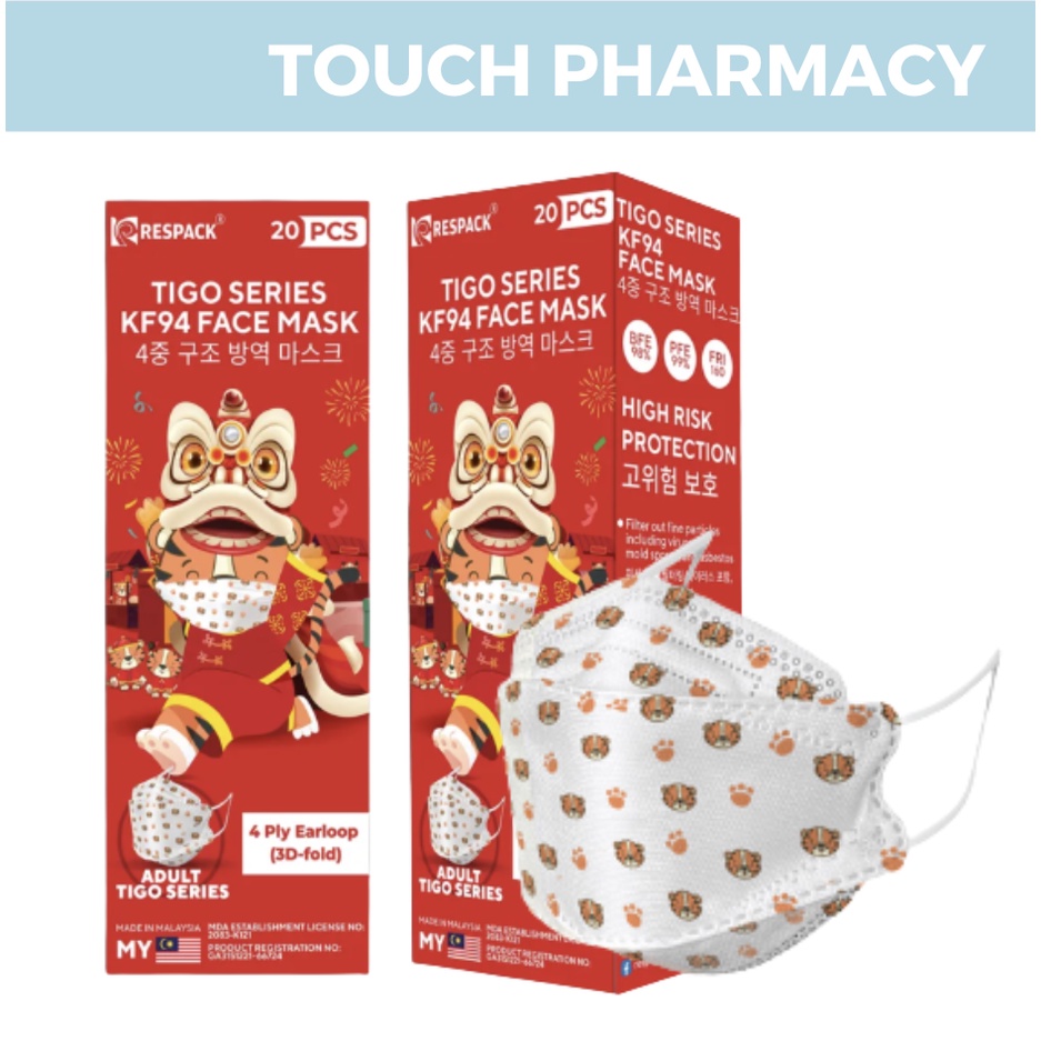 SPECIAL Respack KF94 / KN95 Surgical Face Mask, Approved by KFDA, FDA ...