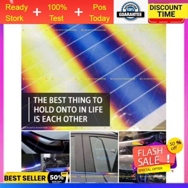 Titanium Wrap Sticker Car front grill door handle strip guard Wrapping ...