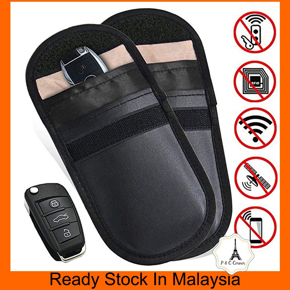 Car Key Signal Block Blocker Case Faraday Cage Fob Pouch Keyless RFID ...