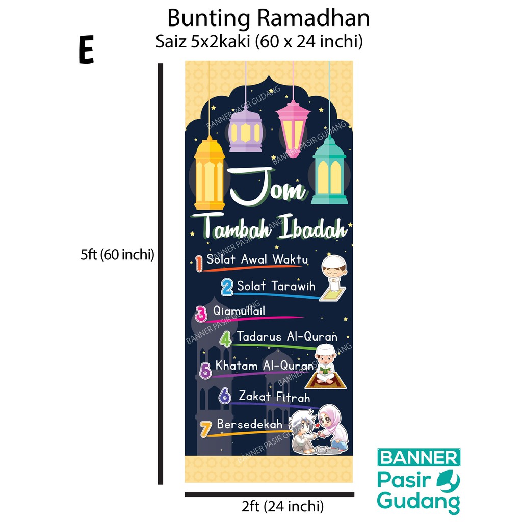 Bunting Bulan Ramadhan | Shopee Malaysia