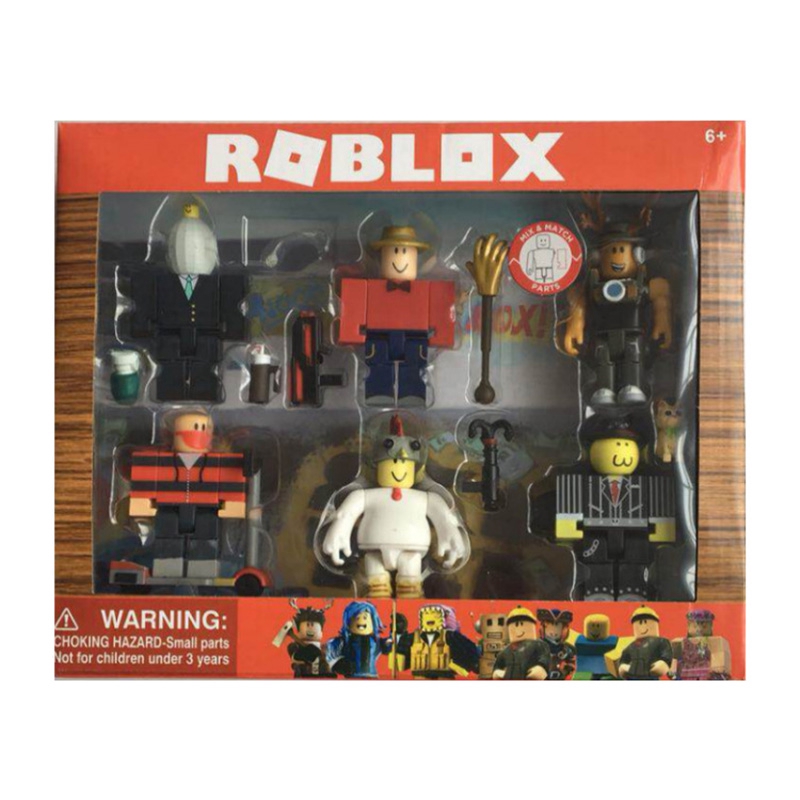Roblox Building Blocks 6 Figures + Weapons Grandmaster Dolls Virtual ...