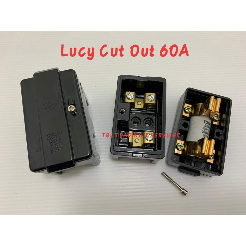 LUCY 60A 100A 250V / 415V Cut Out Unit With Fuse (TNB) | Shopee Malaysia