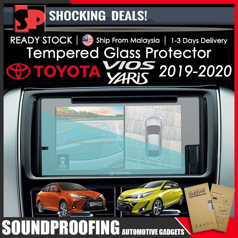 Toyota Vios Yaris 2019-2020 Pre Facelift Infotainment Tempered Glass ...