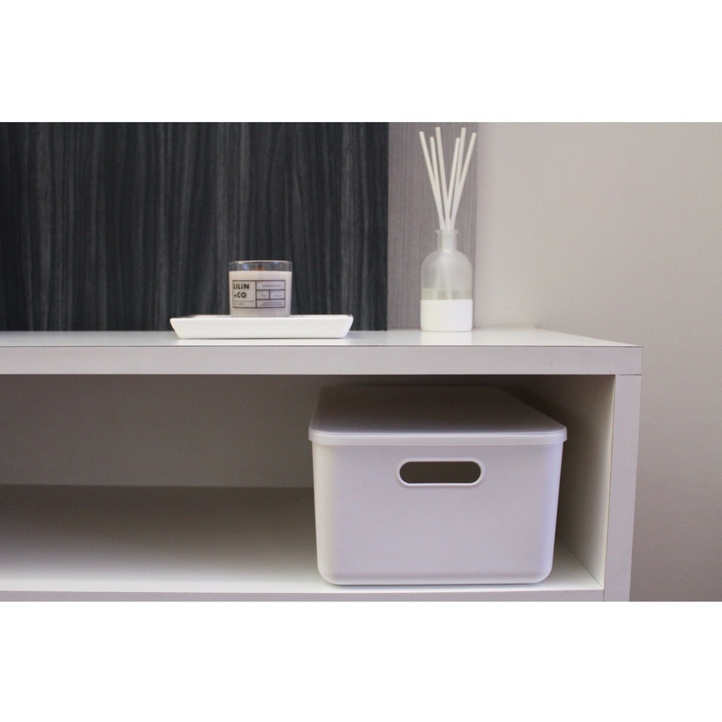 Storage Box Organizer with Lid and Handle Japanese Style Storage Bin ...