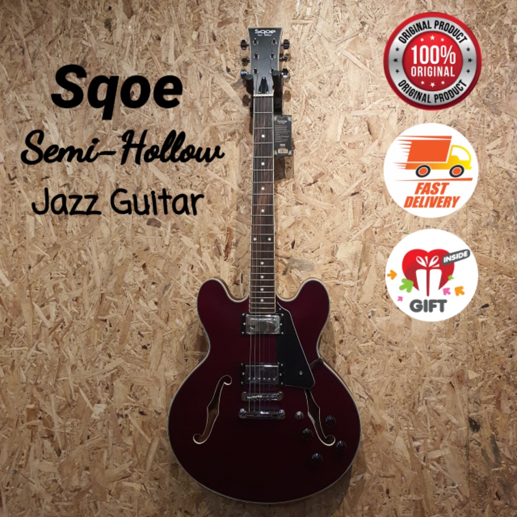 Sqoe Semi Hollow Jazz Electric Guitar # Lespaul Les Paul Telecaster ...