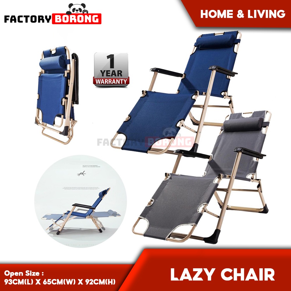 Kerusi Malas LC002 Kualiti Premium Kerusi Lounge Lipat Katil Tidur ...