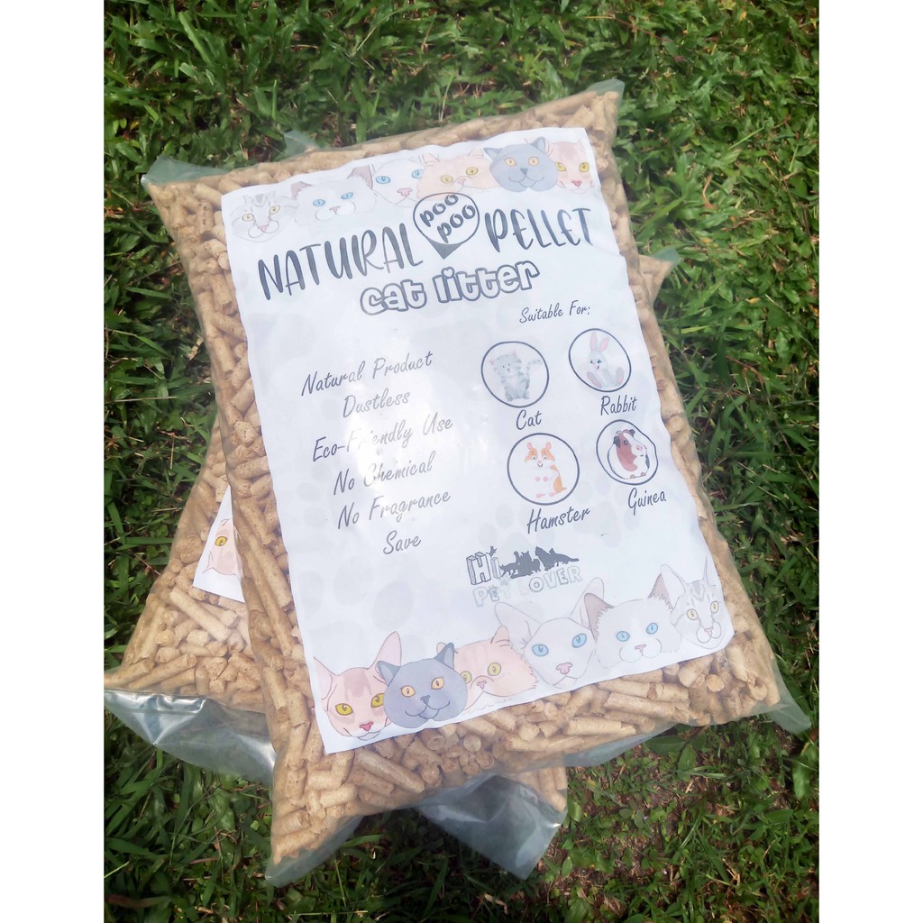 Poo Poo Wood Pellet - Cat Litter Pellet - 5kg 🔥HOT STUFF 🔥 | Shopee ...