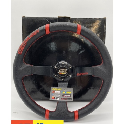 Mugen 14 Inch 350mm Suede Style Deep Dish Racing momo steering Steering Wheel | Shopee Malaysia