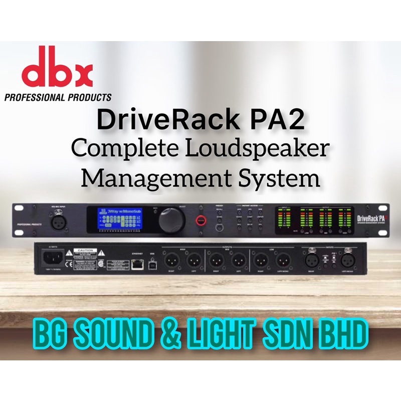 DBX DriveRack PA2 Complete Loudspeaker Management System | Shopee Malaysia