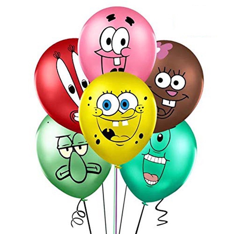 SpongeBob SquarePants Patrick Sally Squidwood 12inch Latex Balloons ...