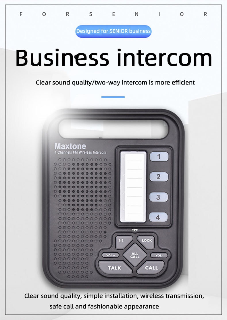 Ready stock,Room to Room Intercoms Wireless for Business Office and ...
