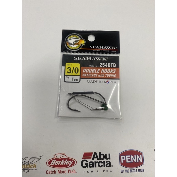 SEAHAWK DOUBLE HOOKS WITH TUBING 254DTB MATA KAIL HARUAN | Shopee Malaysia