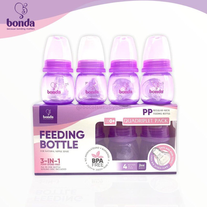 EXCLUSIVE BOTOL SUSU BY BONDA FEEDING BOTTLE PACK | Shopee Malaysia