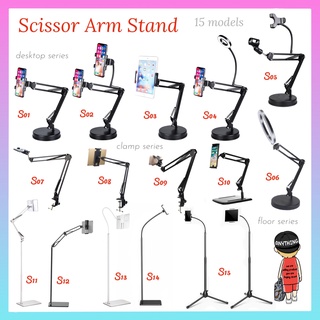 Tablet Phone Holder Scissor Arm Stand Tablet Floor Stand Desktop Series ...