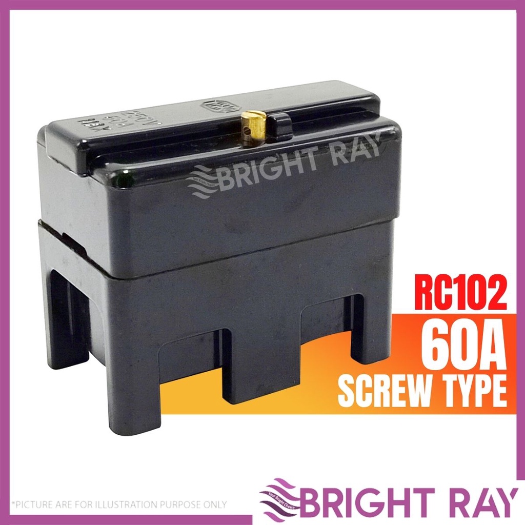 (TNB)RC102 60 Amp( Screw Type) Ac250v Cut Out With Fuse Complete set ...