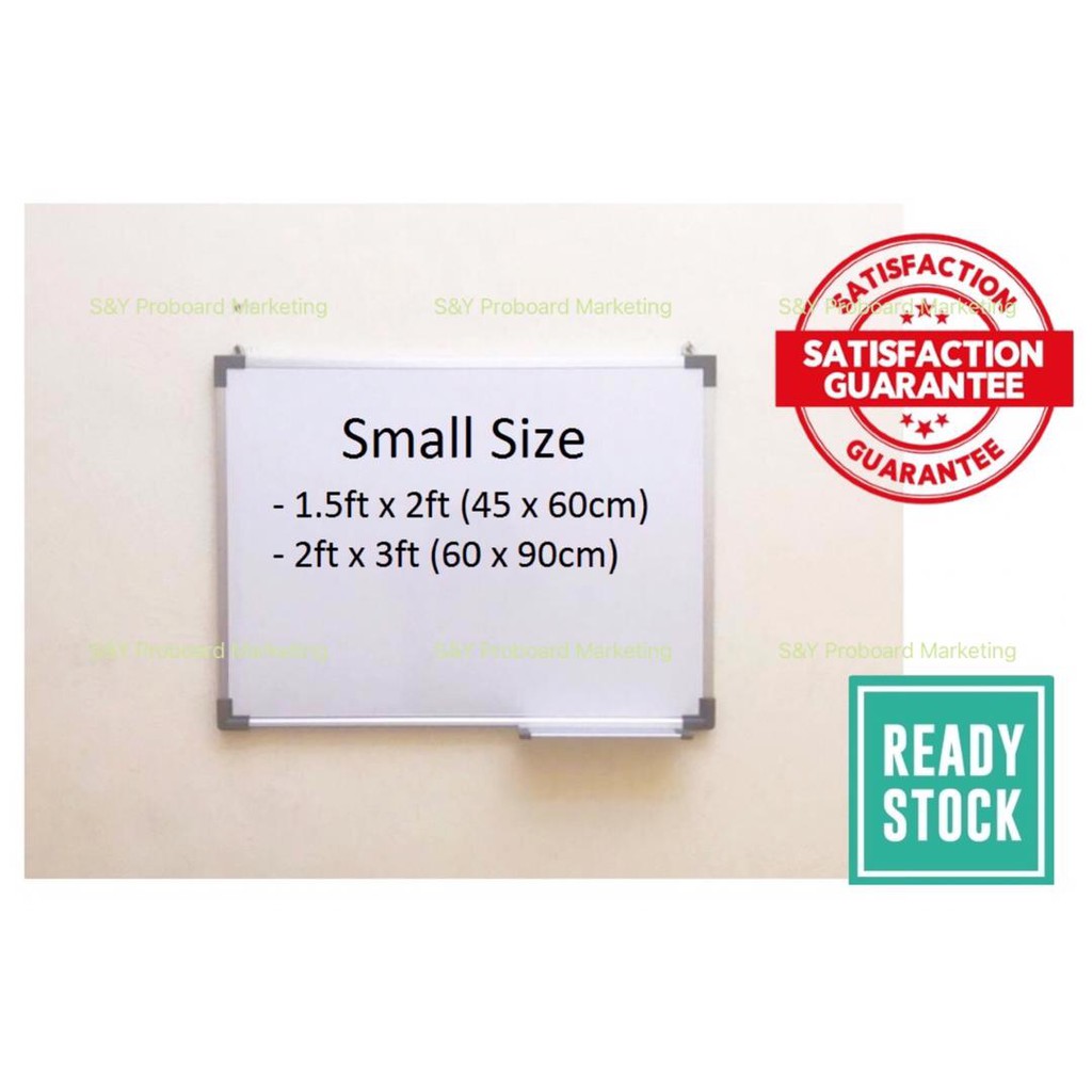 Small Magnetic Whiteboard Size 1.5x2 2x3 feet White Board | Shopee Malaysia