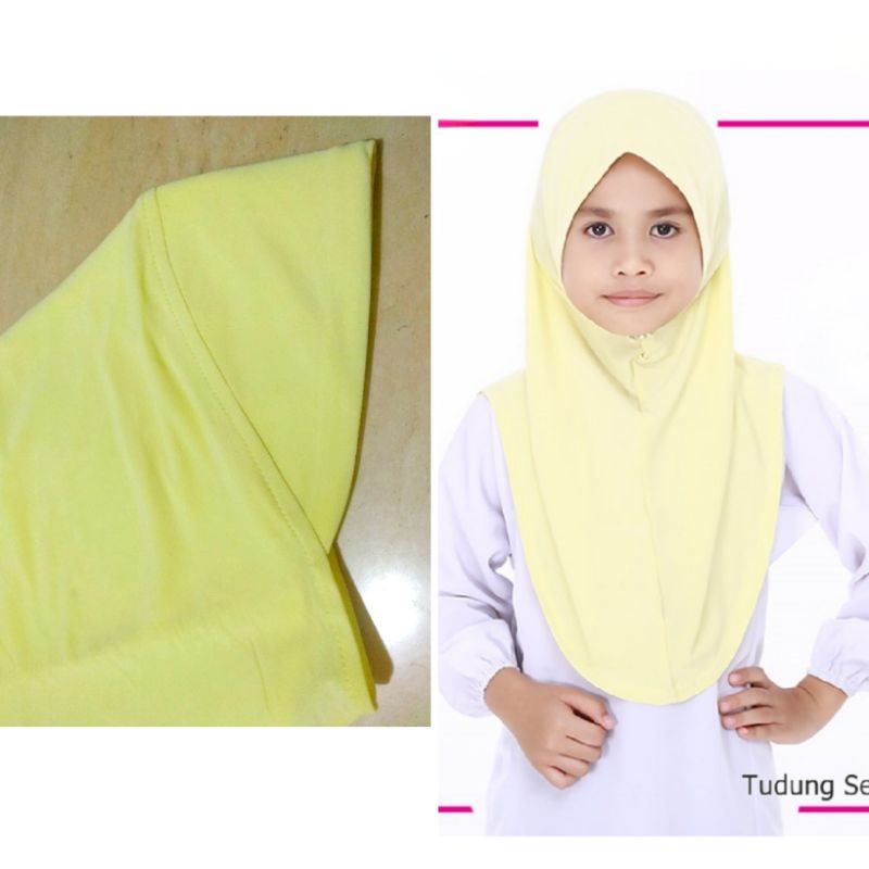 Tudung Kuning Tudung Sekolah tudung yellow tudung kuning half Scuba ...
