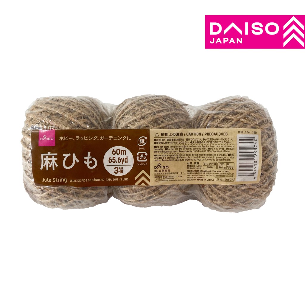DAISO NO-383 Jute String Roll Set | Shopee Malaysia