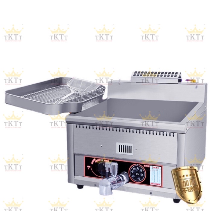 TKTT 23L Taiwan LPG Gas Deep Fryer Commercial Automatic Western ...