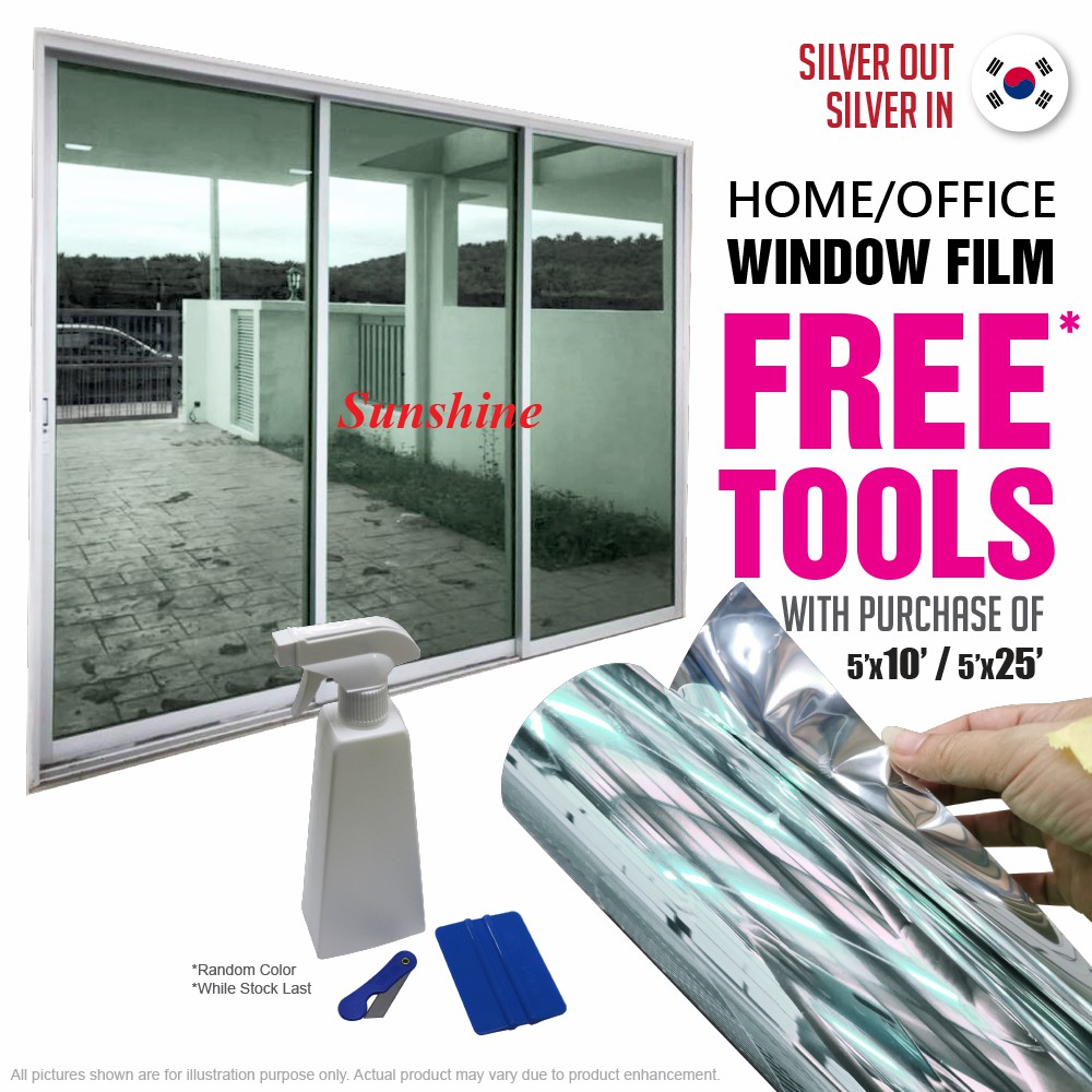 R20 SILVER (K)/ Tinted Rumah/ Double Silver/ Made in Korea/ Reflective ...