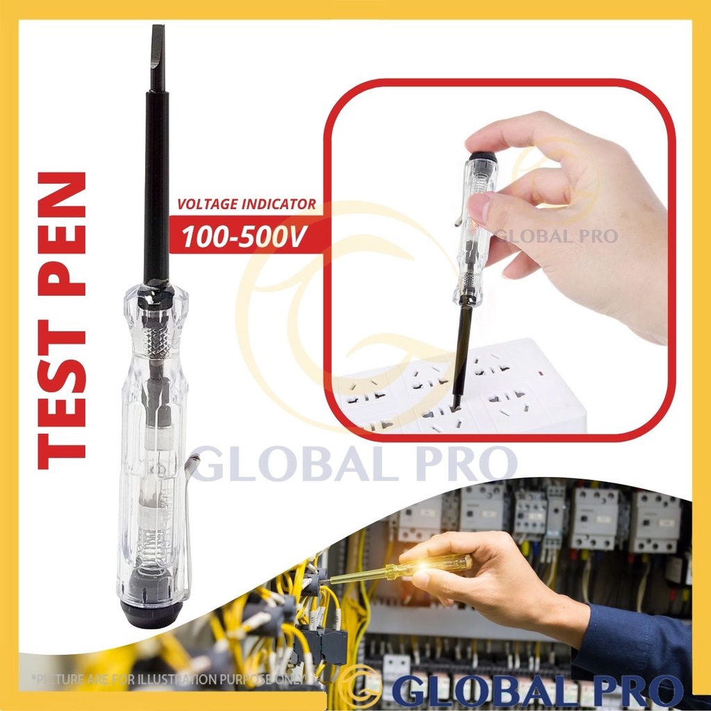 [READY STOCK] Electrician Test Pen Voltage Detector Electrical Tester ...