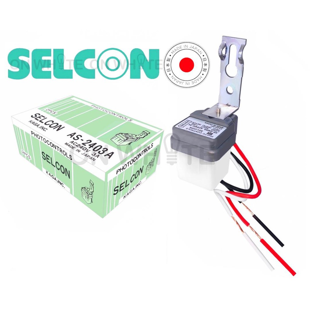SELCON🇯🇵 3A / 6A / 10A Photocell Switch, Day & Night Lighting Auto ...
