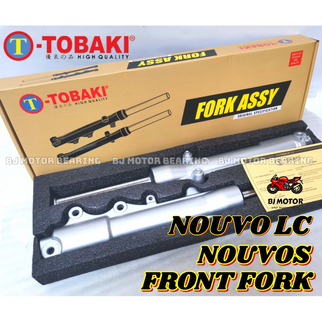 TOBAKI NOUVOS FRONT FORK SET NOUVOS 115 ABSORBER DEPAN TOBAKI NOUVO LC ...