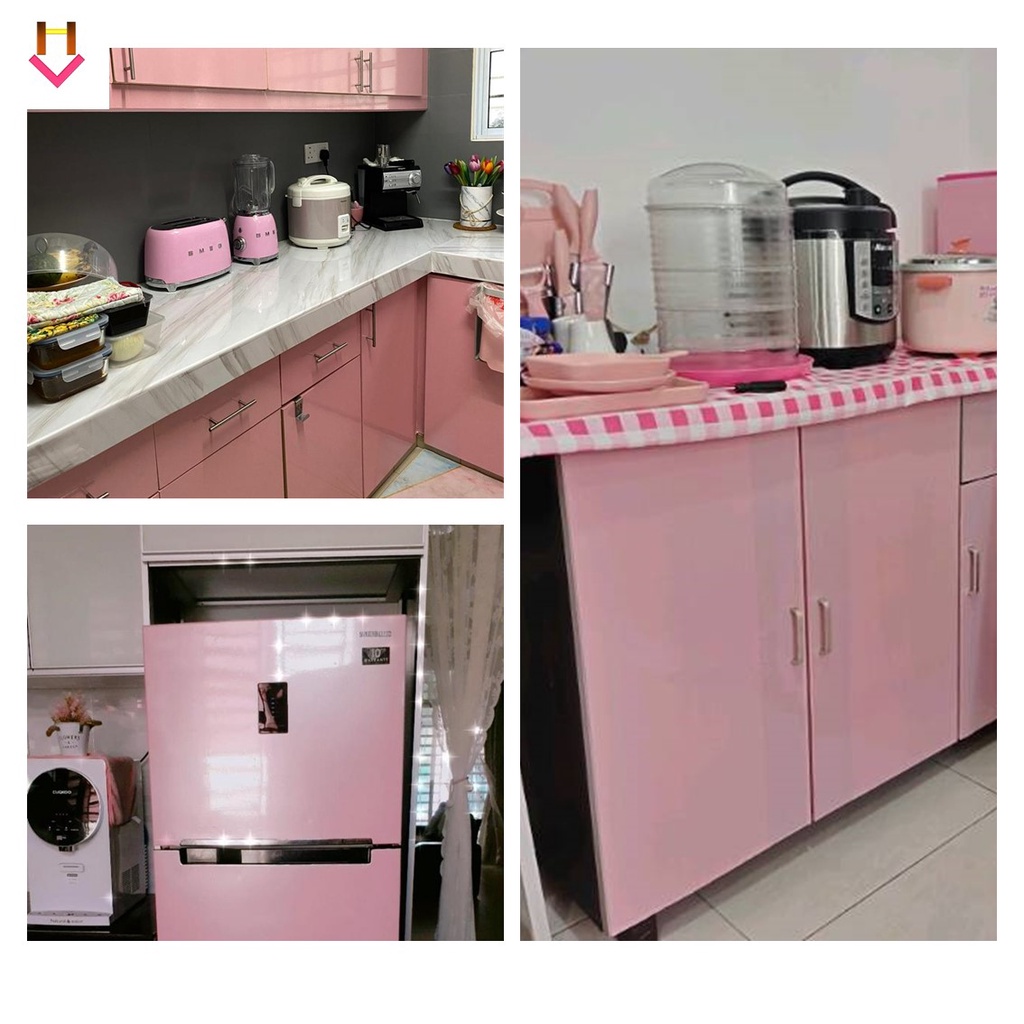 60cm x min. 2m Metallic Colour Wallpaper / Furniture Sticker 橱柜翻新贴纸 ...