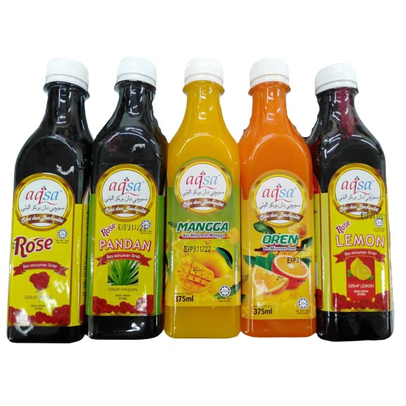 AQSA Kordial Minuman Pelbagai Rasa 375ml | Shopee Malaysia