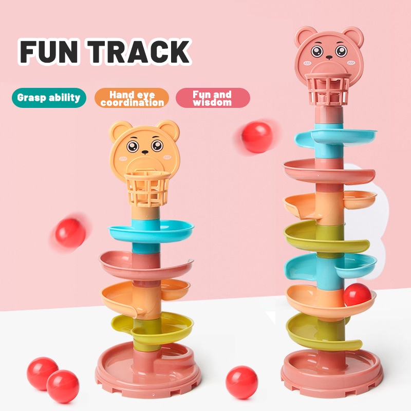 SEASUN TOYS Baby Puzzle Kids Fun Track Turn Around 1-3 Years Old Track ...
