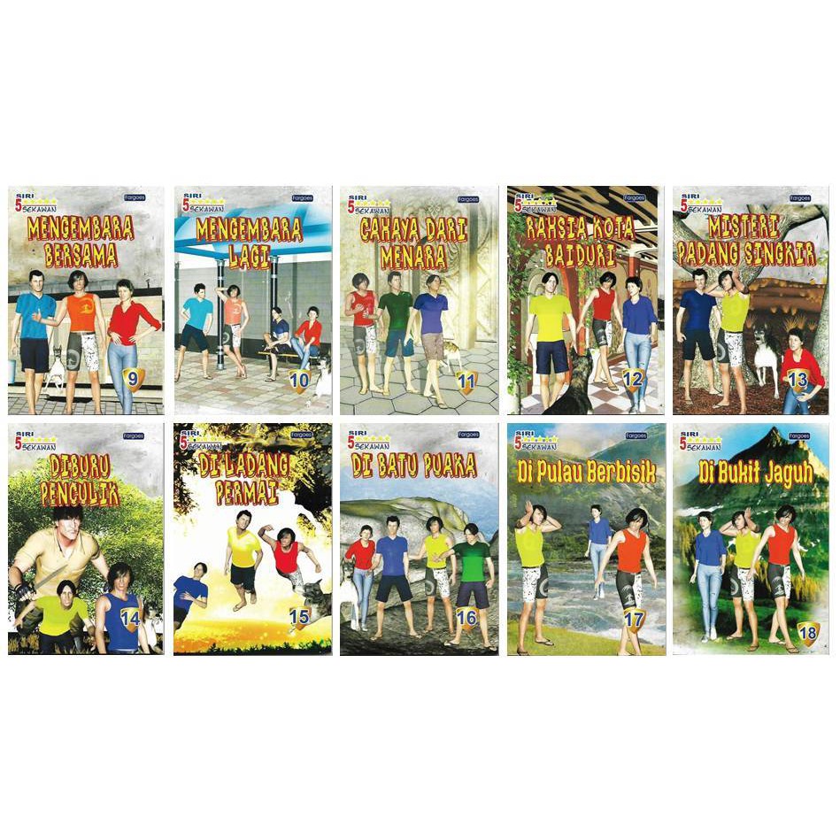 Buku Siri 5 Sekawan [Pilihan No 9 - No 18] (Fargoes) | Shopee Malaysia