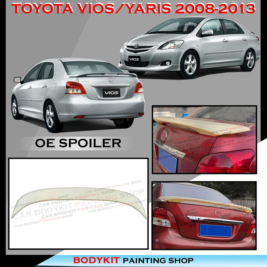 TOYOTA VIOS/YARIS 2008-2013 FACTORY STYLE REAR TRUNK SPOILER LIP WITH ...
