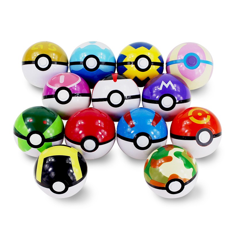 7cm Pokemon Pikachu Poke Ball Cosplay Pop-up Poke Ball Kids Toy Gift ...