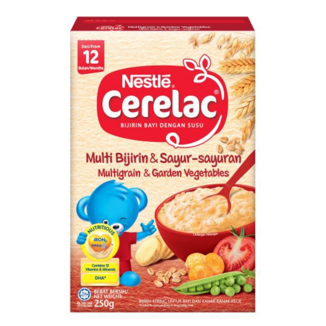 *CLEARANCE* NESTLE CERELAC Multi Grain & Garden Vege Infant Cereal Box ...